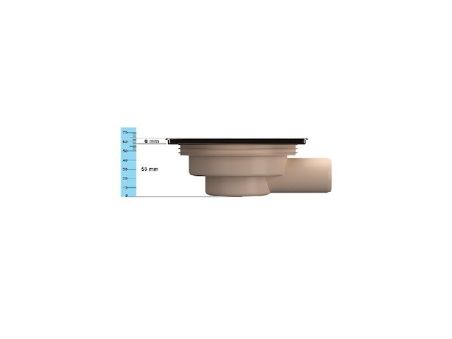 SLIVNIK HORIZONTALNI FI40 - ISAFLEX