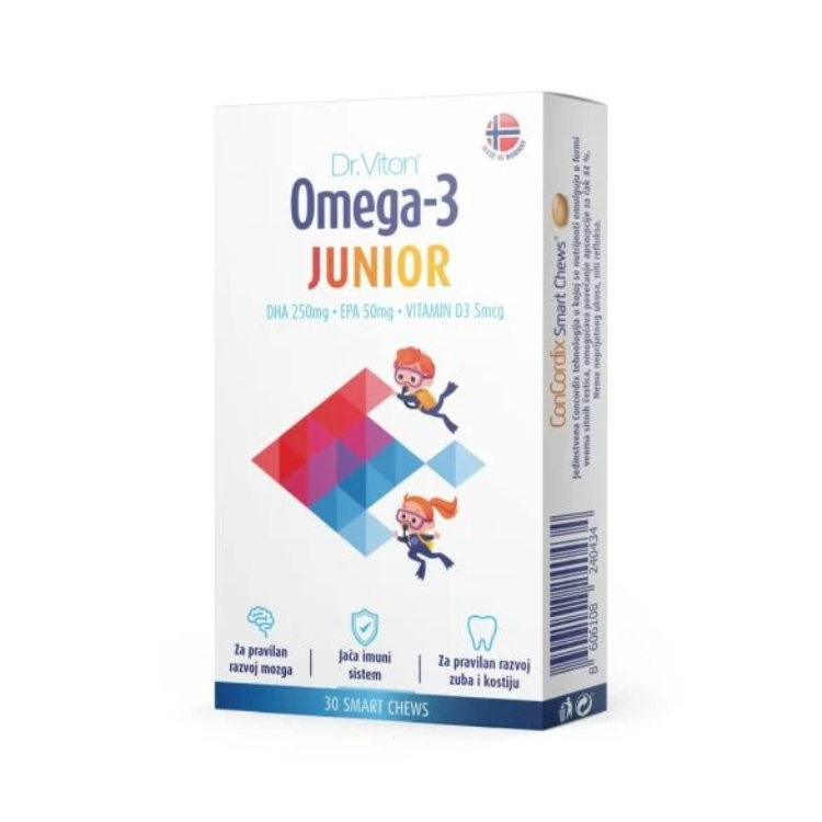 Dr. Viton Omega-3 Junior 30 tableta za žvakanje