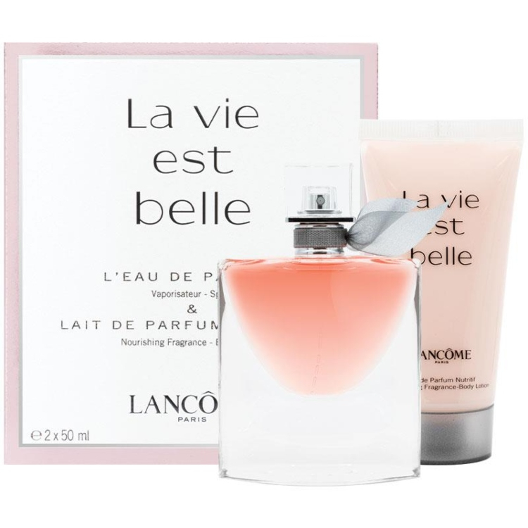 Lancome La Vie Est Belle ženski set - toaletna voda 50ml + mleko za telo 50ml