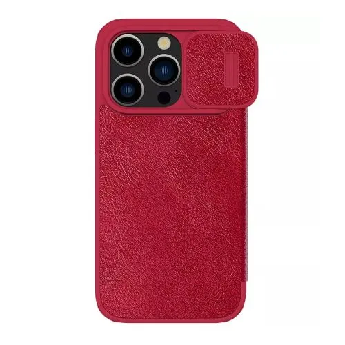 Futrola - maska Nillkin Qin Pro za iPhone 15 Pro Max (6.7) crvena (MS)