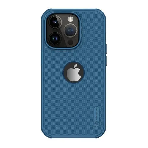 Futrola - maska Nillkin Super Frost Pro za iPhone 14 Pro Max (6.7) plava (logo cut) (MS)