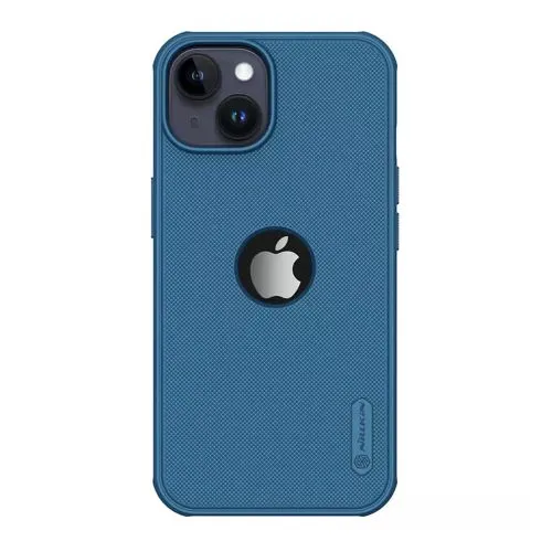 Futrola - maska Nillkin Super Frost Pro za iPhone 15 (6.1) plava (logo cut) (MS)