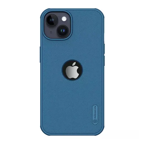 Futrola - maska Nillkin Super Frost Pro za iPhone 15 (6.1) plava (logo cut) (MS)