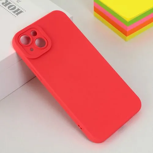 Futrola - maska Silikon color za iPhone 14 Plus 6.7 crvena