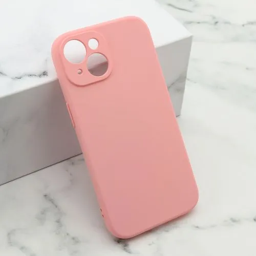 Futrola - maska Soft Silicone za iPhone 15 (6.1) roze (MS)