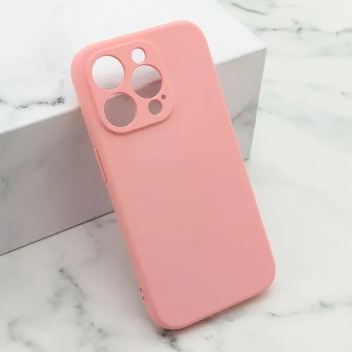 Futrola - maska Soft Silicone za iPhone 15 Pro (6.1) roze (MS)