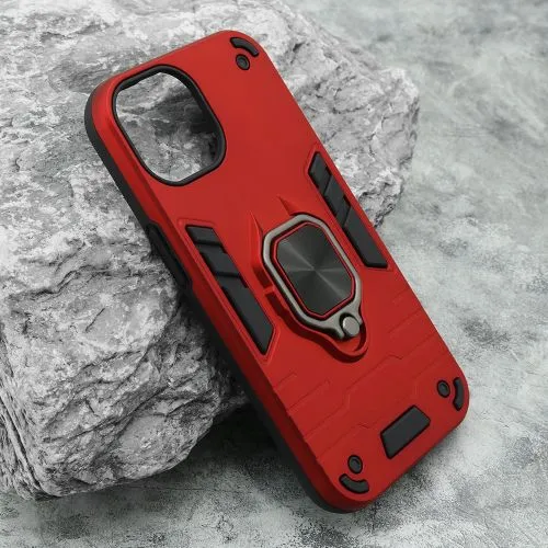 Futrola - maska Square Ring za iPhone 15 (6.1) crvena (MS)
