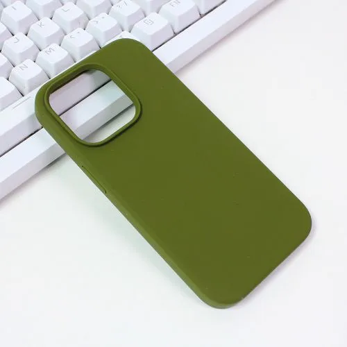 Futrola - maska Summer color za iPhone 14 Pro 6.1 maslinasto zelena