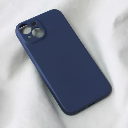 Futrola - maska Teracell Soft Velvet za iPhone 14 6.1 tamno plava