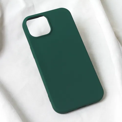 Futrola - maska Teracell Soft Velvet za iPhone 15 6.1 tamno zelena