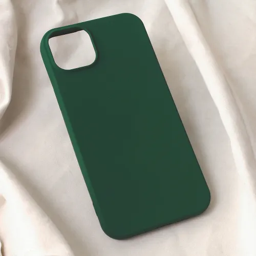 Futrola - maska Teracell Soft Velvet za iPhone 15 Plus 6.7 tamno zelena