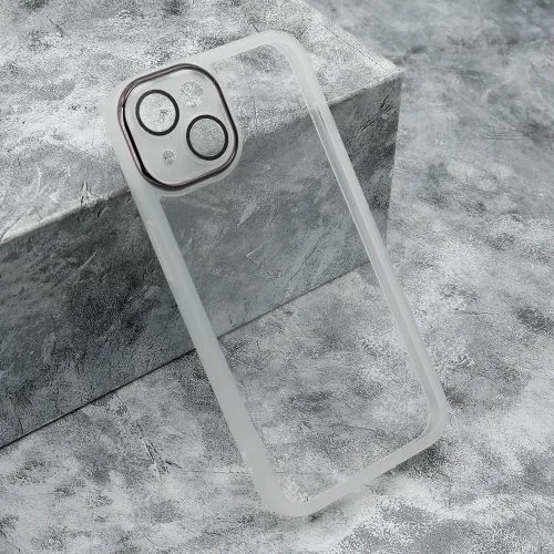 Futrola - maska Transparent COLOR za iPhone 14 (6.1) bela (MS)