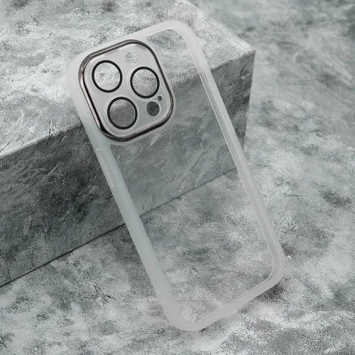 Futrola - maska Transparent COLOR za iPhone 14 Pro (6.1) bela (MS)