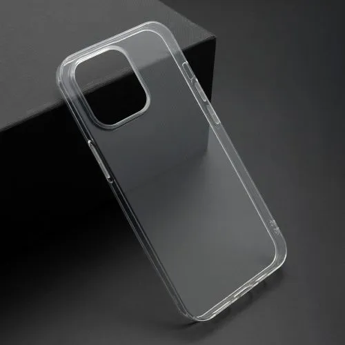 Futrola - maska ultra tanki PROTECT silikon za iPhone 13 Pro (6.1) providna (bela) (MS)