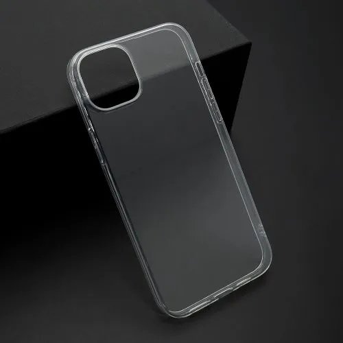 Futrola - maska ultra tanki PROTECT silikon za iPhone 15 Plus (6.7) providna (bela) (MS)