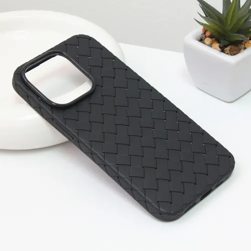 Futrola - maska Weave case za iPhone 14 6.1 Pro crna