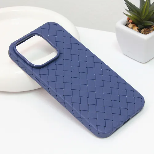 Futrola - maska Weave case za iPhone 14 6.1 Pro plava