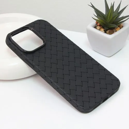 Futrola - maska Weave case za iPhone 14 Pro Max 6.7 crna