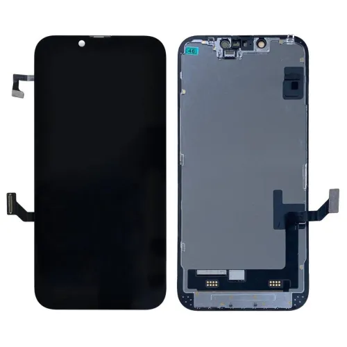 LCD ekran / displej za iPhone 14 + touchscreen Black APLONG (FOG) OEM Quality