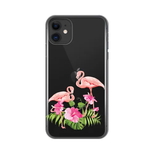 Silikonska futrola - maska print Skin za iPhone 11 6.1 Flamingo