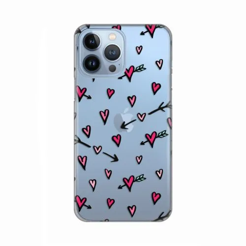 Silikonska futrola - maska print Skin za iPhone 13 Pro Max 6.7 Hearts Pattern