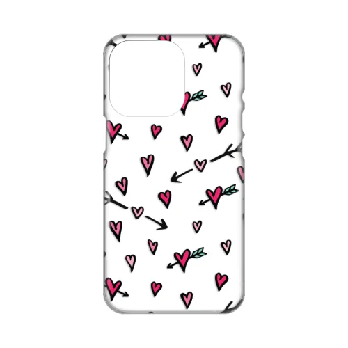 Silikonska futrola - maska print Skin za iPhone 14 Pro 6.1 Heart Pattern