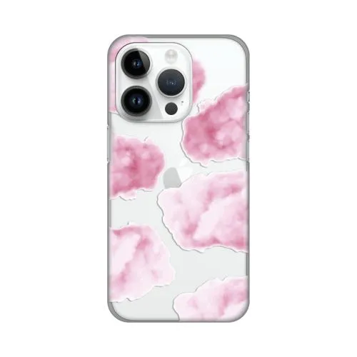 Silikonska futrola - maska print Skin za iPhone 14 Pro 6.1 Pink Clouds