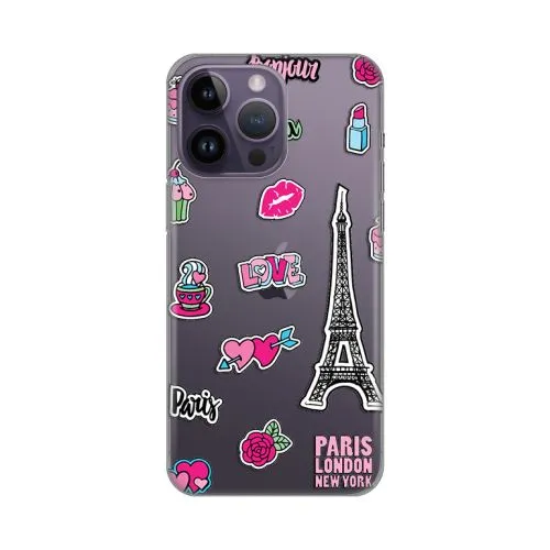 Silikonska futrola - maska print Skin za iPhone 14 Pro Max 6.7 Love Paris