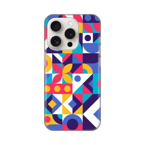 Silikonska futrola - maska print Skin za iPhone 15 Pro 6.1 Colorful Mosaic