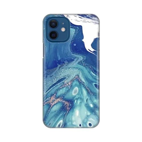 Silikonska futrola - maska print za iPhone 12 6.1 Blue Marble