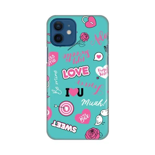 Silikonska futrola - maska print za iPhone 12 6.1 Love