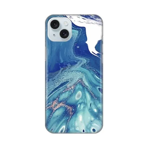 Silikonska futrola - maska print za iPhone 15 Plus 6.7 Blue Marble