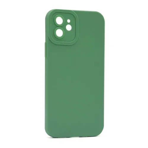 Silikonska futrola - maska Pro Camera za iPhone 12 6.1 tamno zelena (MS)