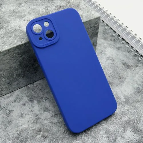 Silikonska futrola - maska Pro Camera za iPhone 14 Plus (6.7) tamno plava (MS)