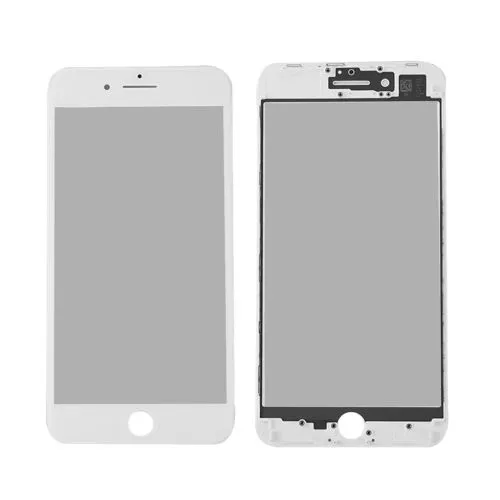 Staklo touchscreen-a + frame + OCA + polarizator za iPhone 7 Plus Belo (Crown Quality)