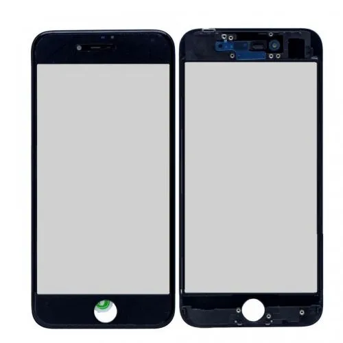 Staklo touchscreen-a + frame + OCA + polarizator za iPhone 8/Iphone SE 2020 Crno (Crown Quality)