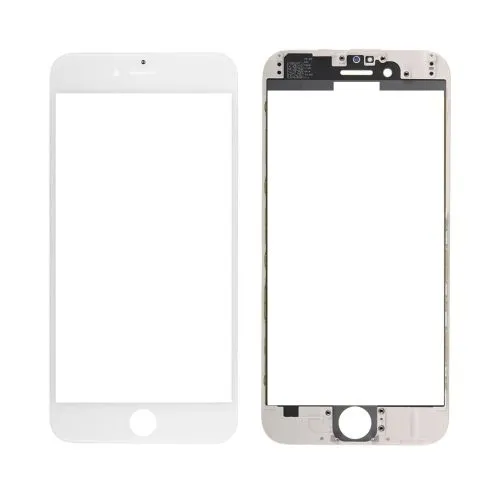 Staklo touchscreen-a + frame + OCA za iPhone 6G Belo (Crown Quality)