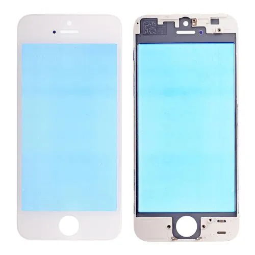 Staklo touchscreen-a+frame za iPhone 5 belo
