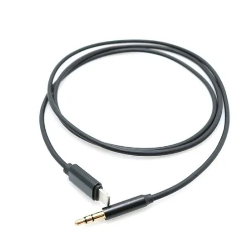 USB Data kabl iPhone lightning na 3.5mm (AUX) muski JH-023 crni (MS)