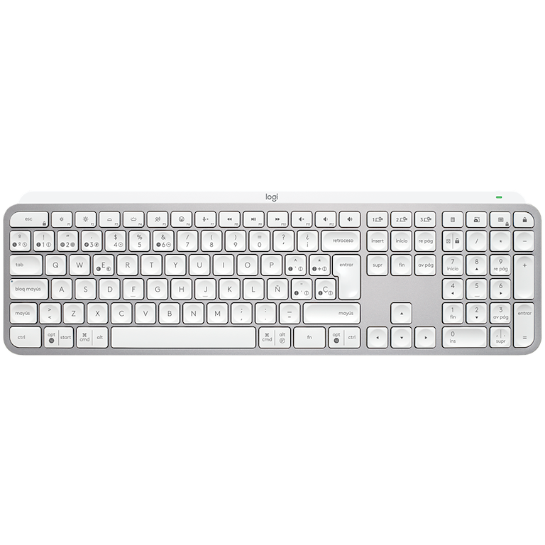 LOGITECH MX Keys S Bluetooth Illuminated Keyboard - PALE GREY - US INT'LID EK000577433