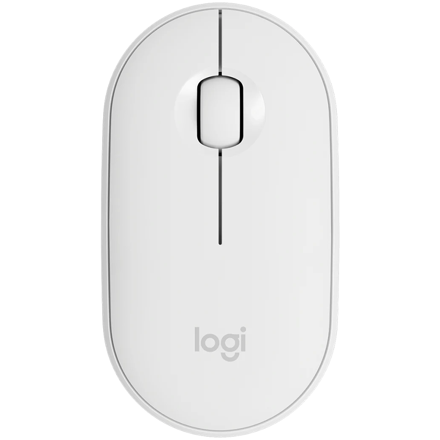 LOGITECH M350S Pebble 2 Bluetooth Mouse - TONAL WHITE - DONGLELESSID EK000577384