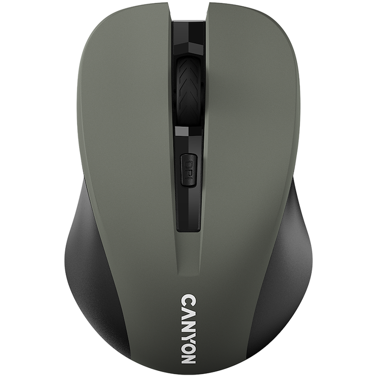 CANYON MW-1 2.4GHz wireless optical mouse with 4 buttons, DPI 800/1200/1600, Gray, 103.5*69.5*35mm, 0.06kgID EK000577322
