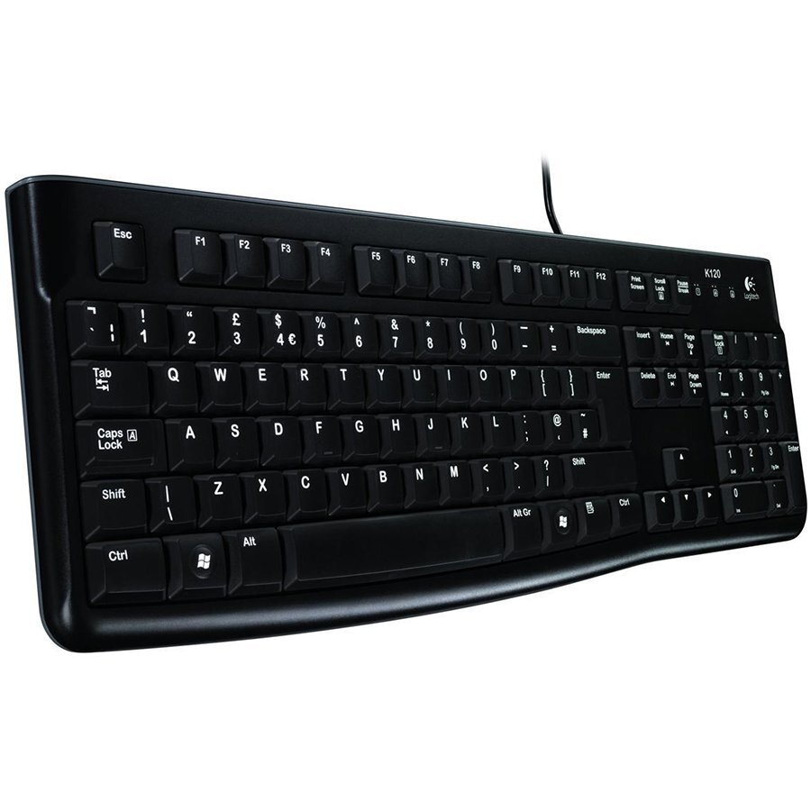 LOGITECH K120 Corded Keyboard - BLACK - USB - HRV-SLV-SRB -B2BID: EK000577271