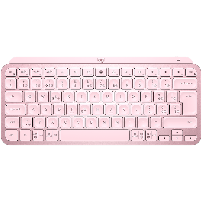 LOGITECH MX Keys Mini Bluetooth Illuminated Keyboard - ROSE - US INT'LID EK000577259