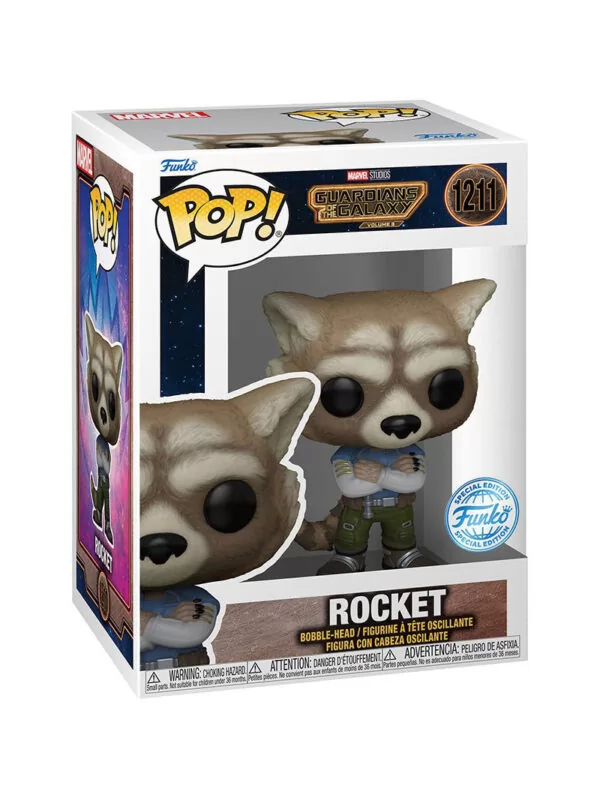 Bobble Figure Marvel – Guardians of the Galaxy POP! – Rocket – Special Edition 9cm