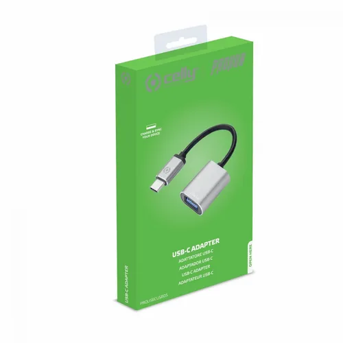 Celly Prohub USB-C adapter siva
