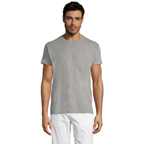 REGENT unisex majica sa kratkim rukavima - Grey melange, XL