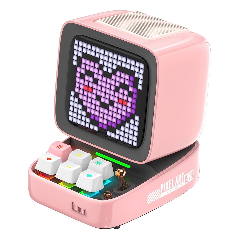 DIVOOM Pixel Art Ditoo-Pro Retro Pink Prenosni bluetooth zvučnik