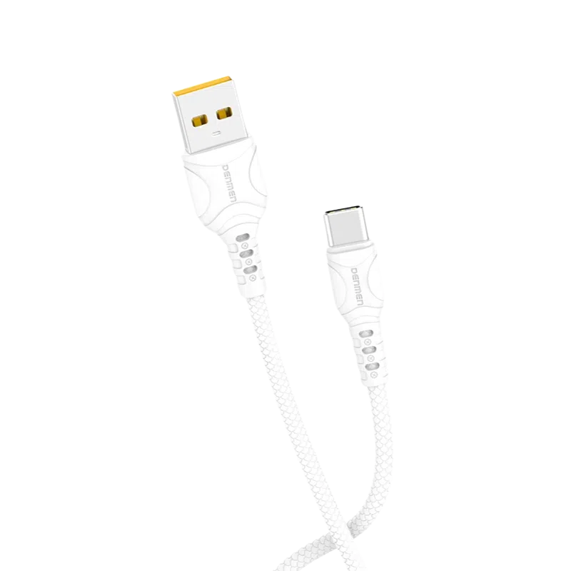 DENMEN kabl USB-A na USB-C, 3.6A, (D08T) Beli