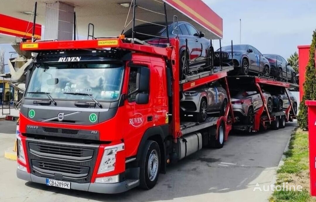 Volvo FM460 autotransporter + prikolica autotransportera